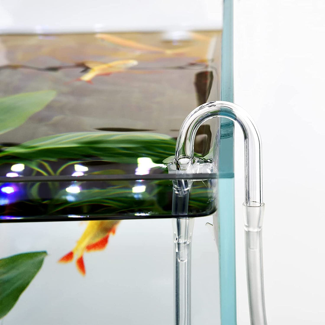 PetzLifeWorld Aquarium Fish Tank Transparent U Bend for O2 and Co2 Tub