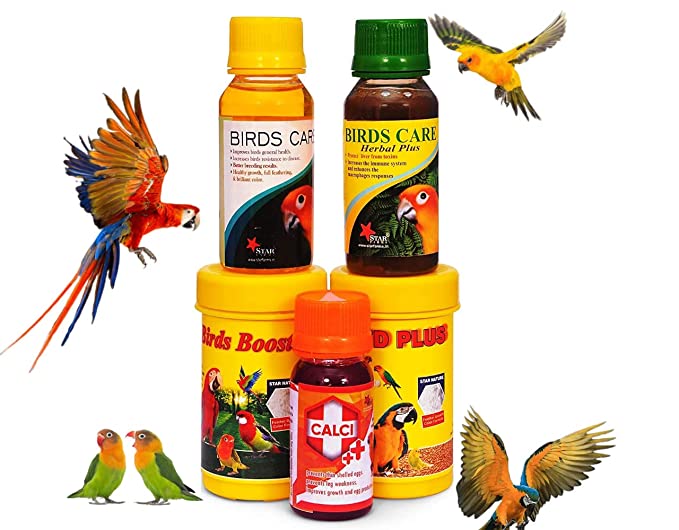 Bird Booster, 50g & Breed Plus, 50G Combo Health Supplements with Grow ...